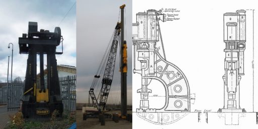 Alat Pemasang Tiang Pancang Proyek Konstruksi Bangunan