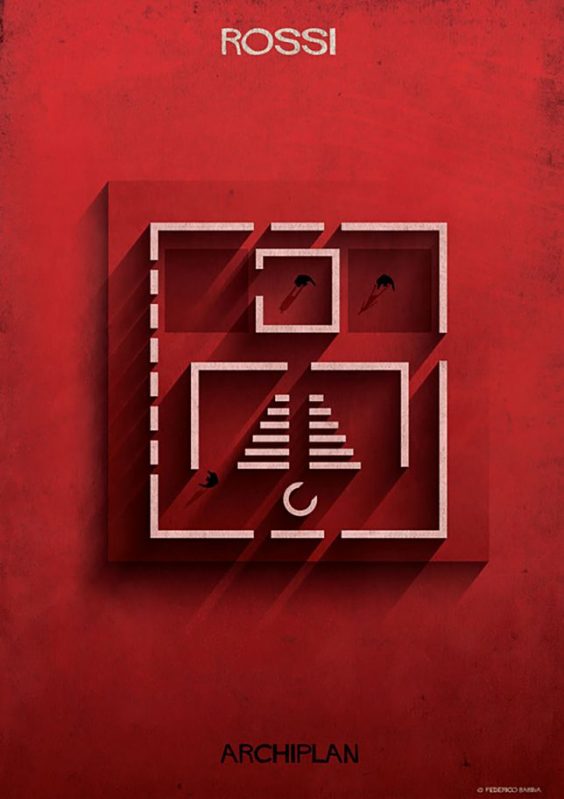 Denah Rumah seperti labirin: 25 gambar draft desain arsitektural unik