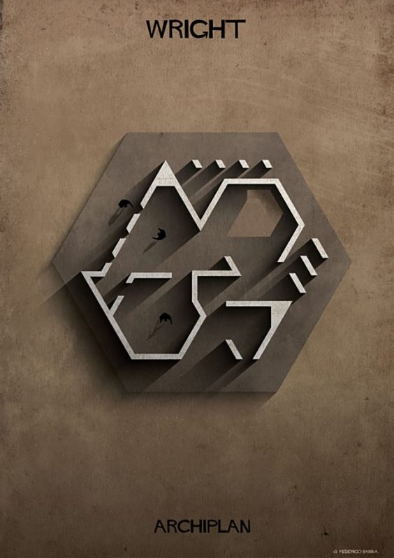 Denah Rumah seperti labirin: 25 gambar draft desain arsitektural unik