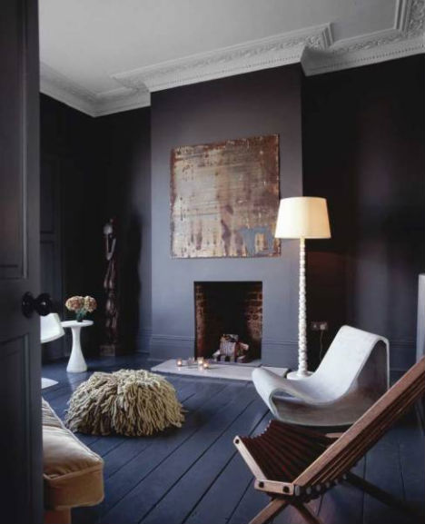 15 Ruangan Dengan Interior Gelap yang Dramatis